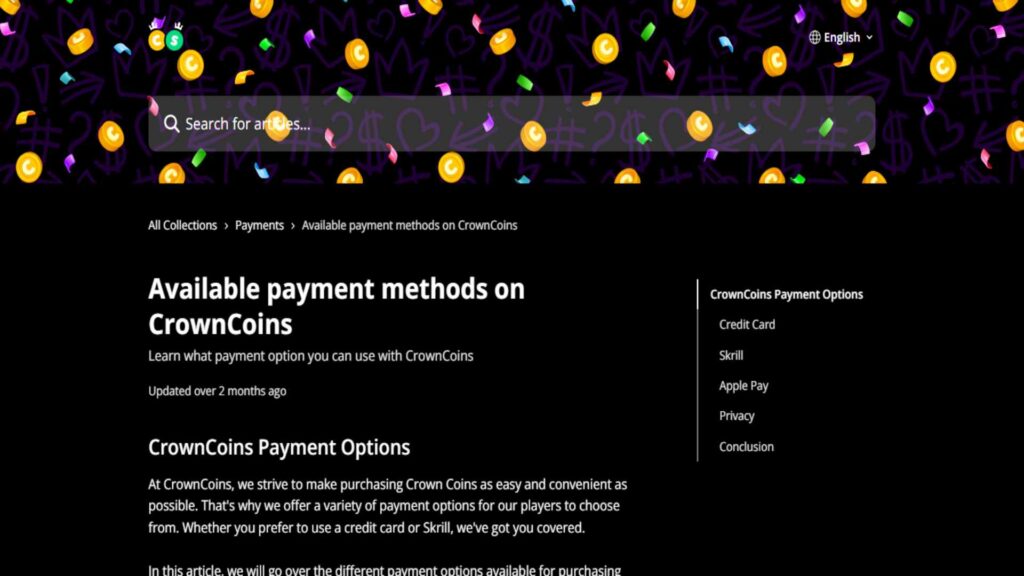 Crown Coins Casino Review 🏆 Newly Tested for 2025